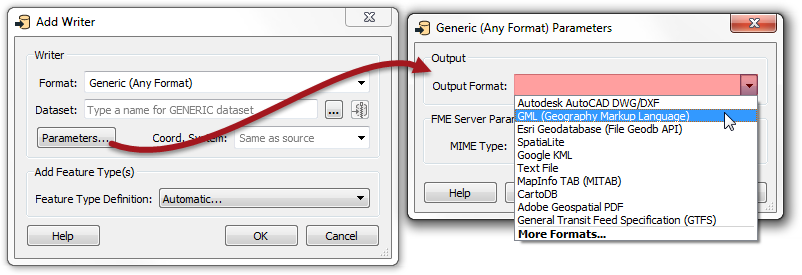 Format and Coordinate System Selection · FME Server Authoring Training 2016